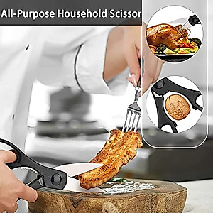 NIUXX 18-Pieces Kitchen Knife Block with Knives, Acacia Wood Knife Organizer with Cutting Board Countertop, Large Knife Rack Holder for Scissor and Sharpener, Ideal Gift Choices