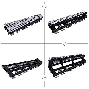 Professional Glockenspiel 30 Notes Foldable Aluminum Bars Children Educational Percussion Musical Instrument with Mallet and Carrying Bag