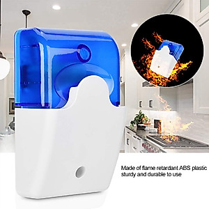 PUSOKEI 12V Wired Strobe Siren, 110dB Wired Indoor Audible and Aisual Siren Sound Alarm for Home Security Alarm System, Blue