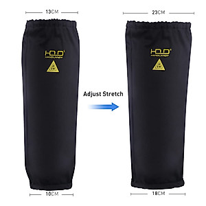 HANDLANDY Flame Resistant Welding Sleeves for Men and Women, One Size Heat & Flame Resistant Arm Protection Welding Accessories (Black)