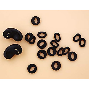 IiEXCEL Galaxy Buds Live Adapter Tips Eartips Earbuds, 8 Pairs Replacement S/L 2 Size Silicone Rubber Ear Tips Buds Wing Tips Fit in Case Compatible with Samsung Galaxy Buds Live - Black
