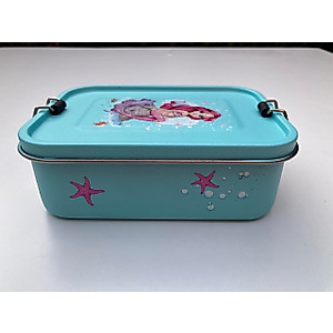 Integral Petal Stainless Steel Lunch Box for Kids with Matching Dip Container, Bento Box for Kids, 3-Compartment Metal Lunch Container, School Lunch box, Snack Container for Kids, Dishwasher Safe