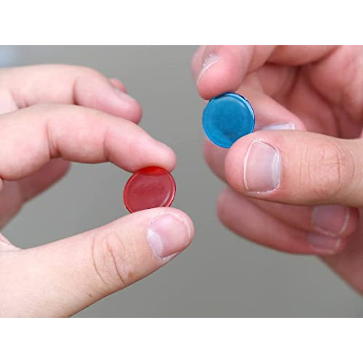 Regal Bingo Plastic Bingo Chips 1000 Pcs - Clear Transparent Counters Game Chips Set for Board Game - Fun Family Bingo Night - 3/4 Inch Assorted Colors - 5 Packs