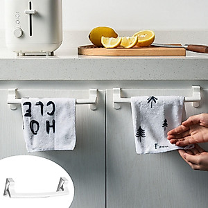 Towel Rack for Cabinet, Over Door Towel Rack, Towel Bar Holders, Bathroom Towel Holders, Dishcloth Storage Rack, 9.45 x 2.35 x 2.76 Inch Universal, for Kitchen Bathroom Over Cabinet Cupboard