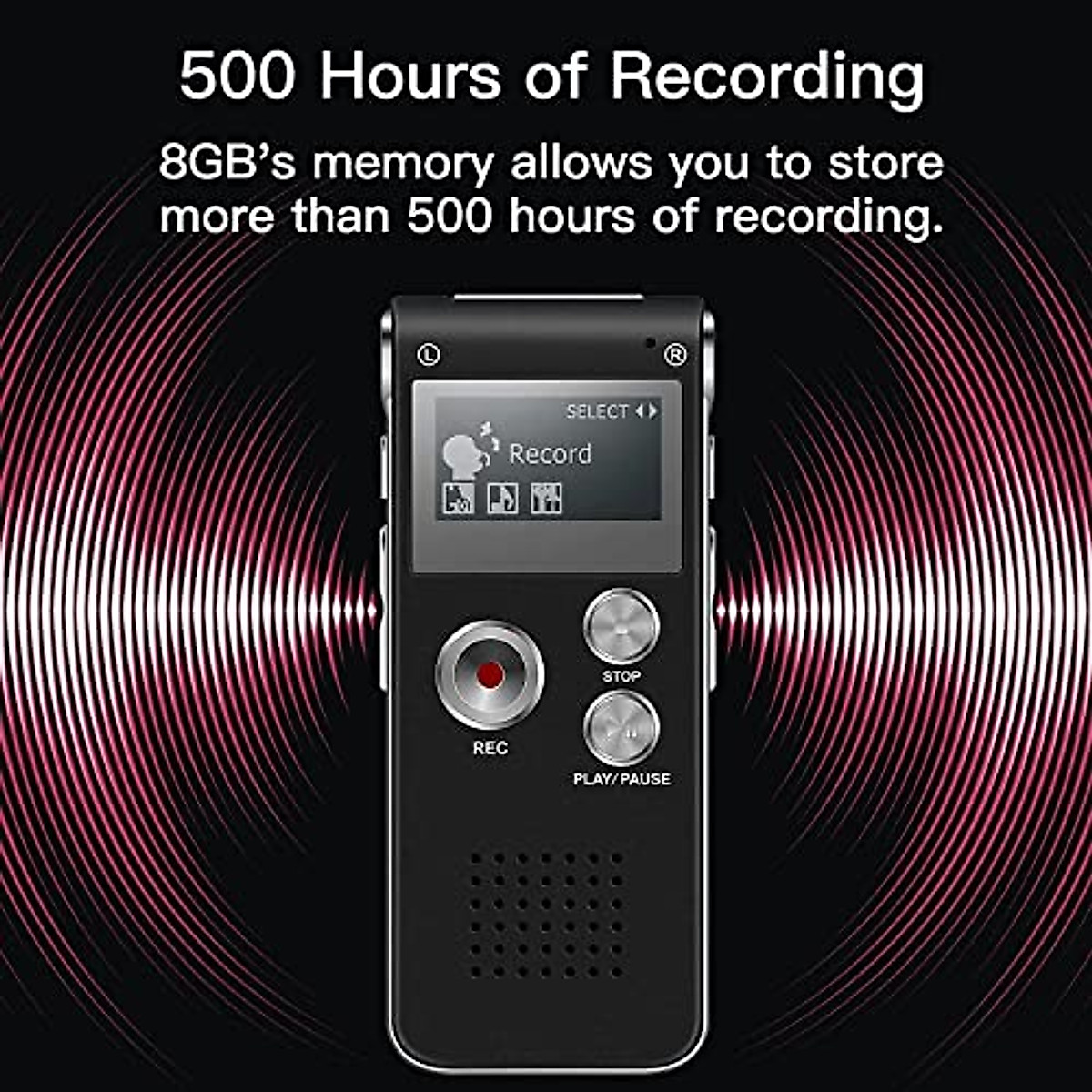 32GB Digital Voice Recorder Mini Voice Recorder Upgraded Small Audio Recorder with MP3&USB for Lectures, Meetings, Interviews…