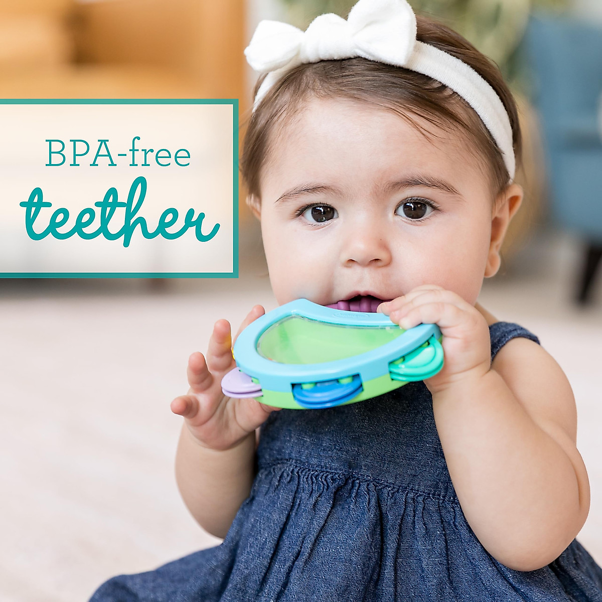 Infantino Baby's 1st Teethe and Play Music Set - Baby Essentials 4 Piece Gift Set, Instrument Themed Teethers and Rattles for Sensory Stimulation and Motor Development for Babies & Toddlers, BPA Free