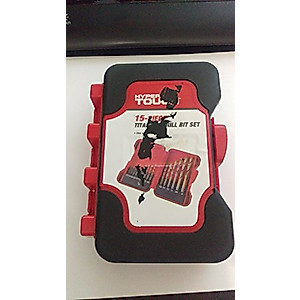 High Speed Drill Bit Set - 15 Pc