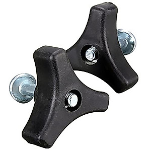 Triangle Handle Knob Nut Screw Bolt, Lawnmowers Handle Wing Nut and Bolt Replacement Parts | Universal Lawn Mower Hand Fixing Nut Garden Tools for Lawn Mower Machine(Size:2pcs)
