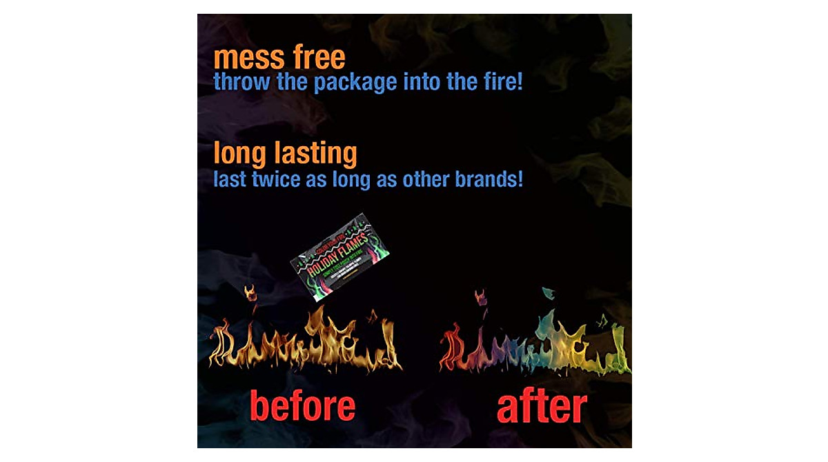 Transform Your Fire with Holiday Flames Box of 25