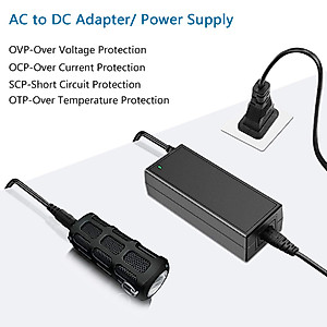 SHNITPWR 24V 3A DC Power Supply Adapter AC 100V~240V to DC 24 Volt 3 Amp 72W Converter Transformer 5.5x2.5mm Plug for 5050 3528 LED Strip Light 3D Printer LED Driver CCTV Security System LCD Monitor