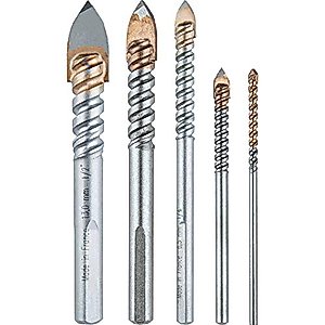 Makita B-68993 5 Pc. Assorted Glass and Tile Bit Set