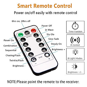 Koxly 4 Pack 20ft 60 Led Fairy Lights with Remote Timer Waterproof Christmas Decor Battery Operated Twinkle Firefly Lights for Bedroom, Garden, Easter, Party, Christmas Indoor and Outdoor Decorations