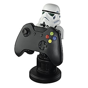 Exquisite Gaming: Star Wars: Stormtrooper - Original Mobile Phone & Gaming Controller Holder, Device Stand, Cable Guys, Collectable Licensed Figure
