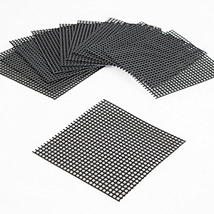 Plastic Canvas Shapes 7 Count 4" 10/Pkg-Squares Clear