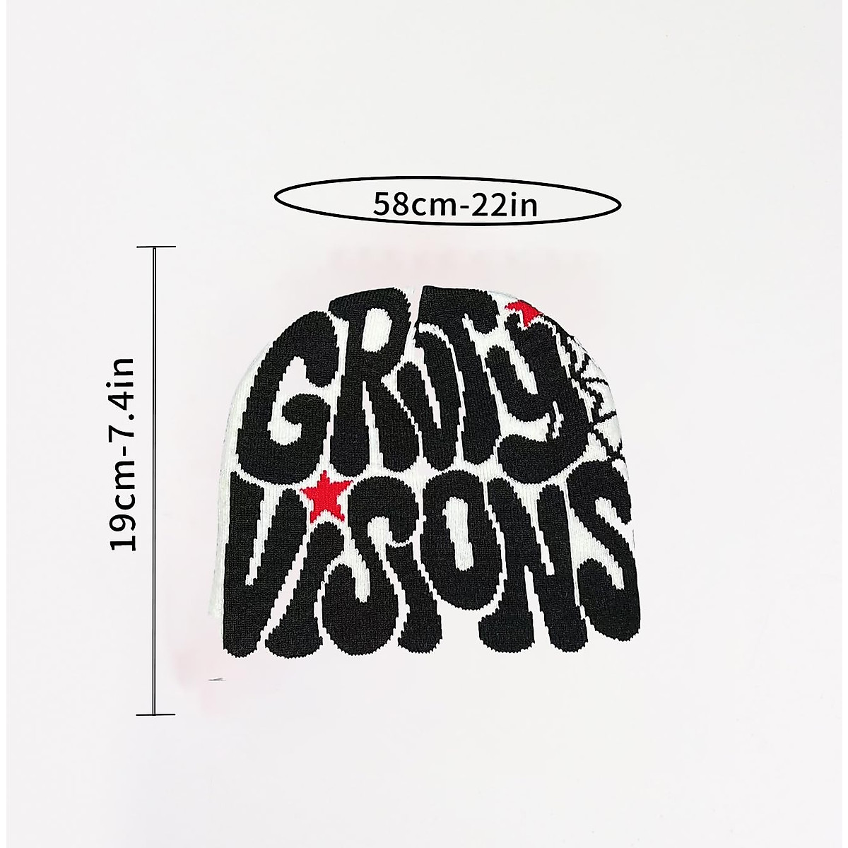 Letter Printing Knitted Hat Y2K Winter Warm Woolen Hat Fashion Hip hop Trend Beanie Pullover Hat Casual Sports for Men Women