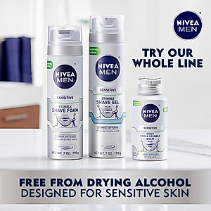 Nivea Men Sensitive Skin & Stubble Shave Foam - Beard Softener For Men - 7 Fl Oz. Can