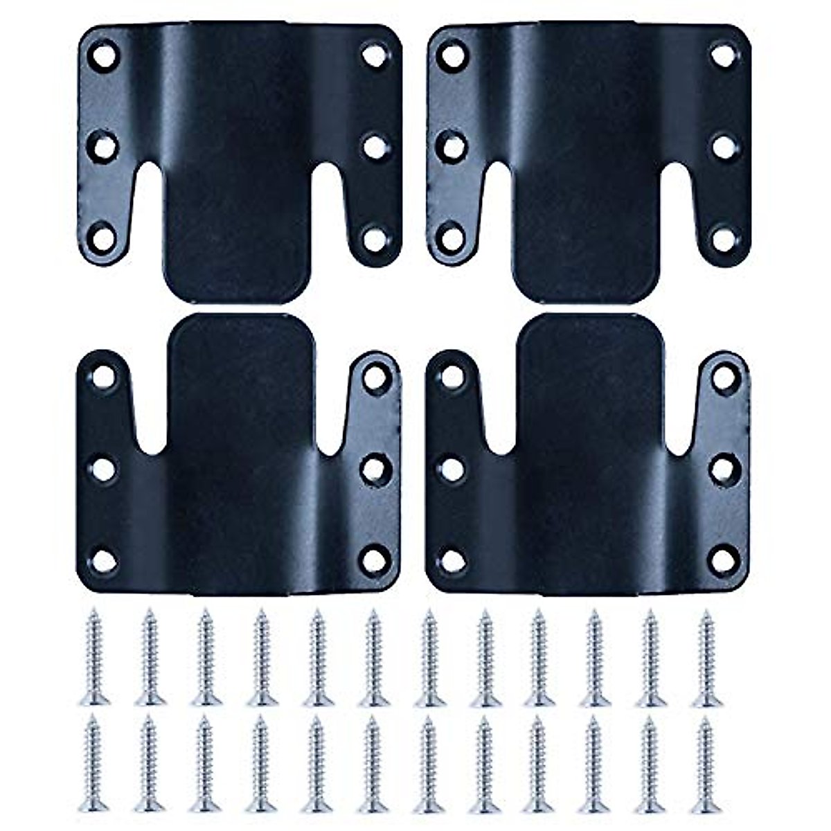 LazyMe Universal Sectional Sofa Interlocking Sofa Connector Bracket with Hardware- 2 Sets, 4 Piece
