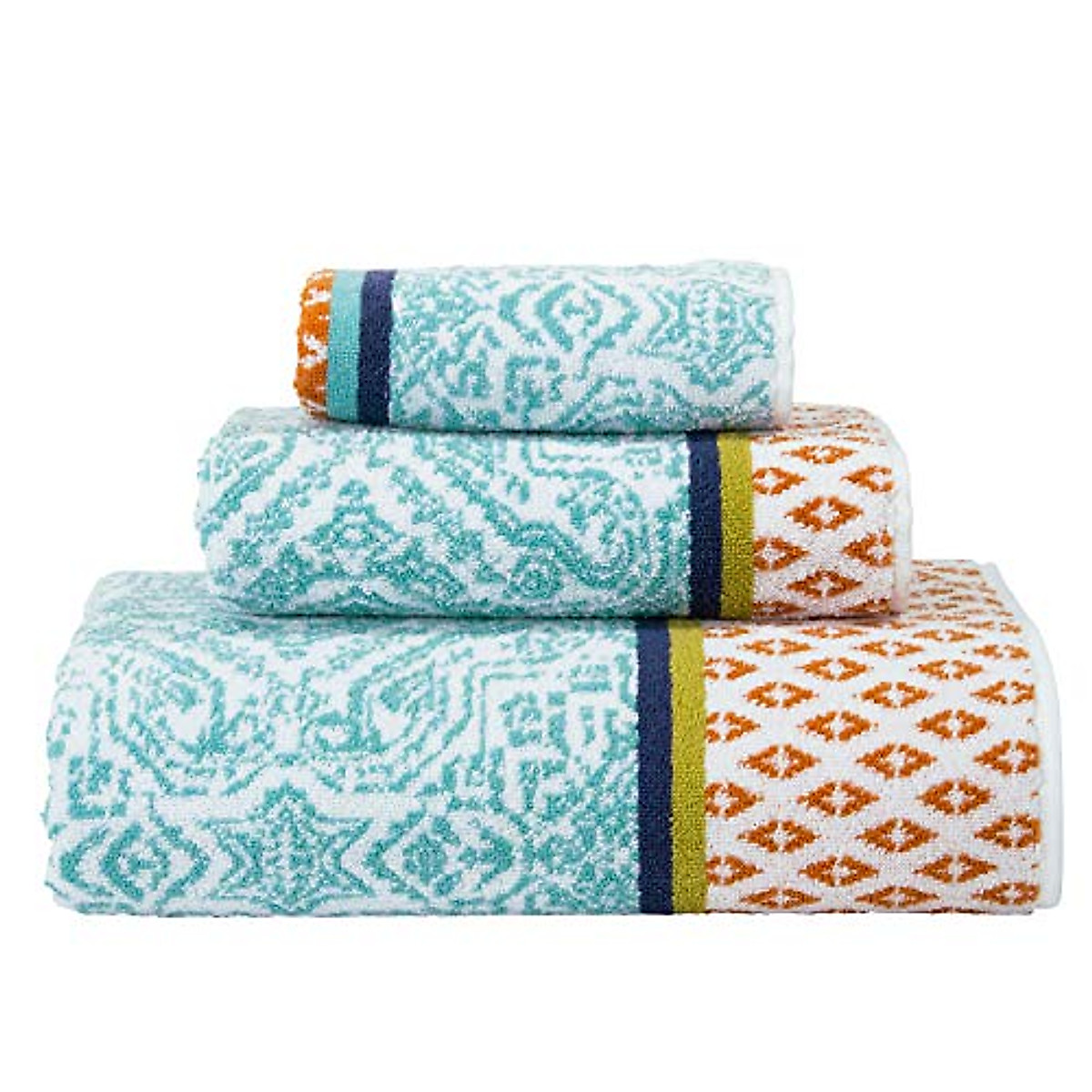 Bedeck 1951 Akello Fingertip Towel, 12W x 18L, Multicolor