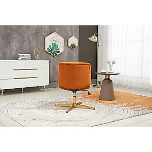 COOLMORE Home Office Desk Chair, Vanity Chair, Modern Adjustable Home Computer Executive Chair Swivel Task Chair for Small Space, Living Room, Make-up, Studying