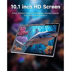 ZZB Android Tablet 10 Inch Tablets, 32GB ROM 1TB Expand，6000mah Battery, Quad-Core Processor 2GB RAM Tableta, 8MP Camera WiFi 10.1'' IPS HD Touch Screen 10 in Android Tablet.