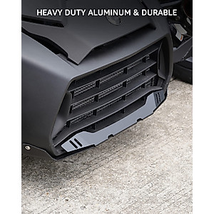 Ryker Aluminum Radiator Protector Plate for Can Am Ryker All Models Accessories,A & UTV PRO Front Bump Lip Lower Protector Skid Plate,Black Replace OEM # 219400999