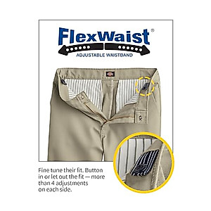 Dickies boys Flexwaist Slim Stretch pants, Dark Navy, 10 US