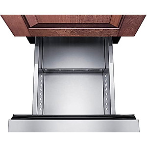 Summit Appliance ASDR1524PNR 15" Wide 2-Drawer All-Refrigerator; Panel-ready Drawer Fronts (Panels Not Included); 1.7 cu.ft Capacity; Frost-Free Operation; Stainless Steel Cabinet and Door