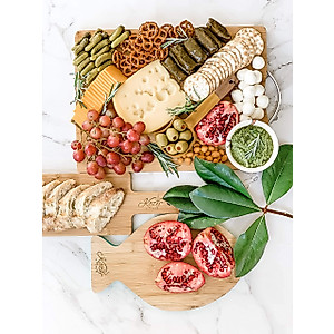 Premium Bamboo Cutting Board, Cheese board, Charcuterie, Serving Platter, By Kozy Kitchen- protective, Stylish, Eco-friendly Great for Parties