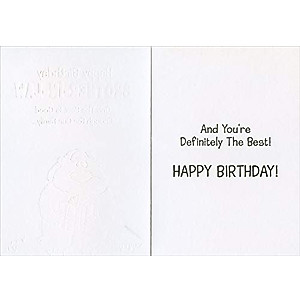 Designer Greetings Bear Wearing Baseball Cap Backward Birthday Card for Brother-in-Law