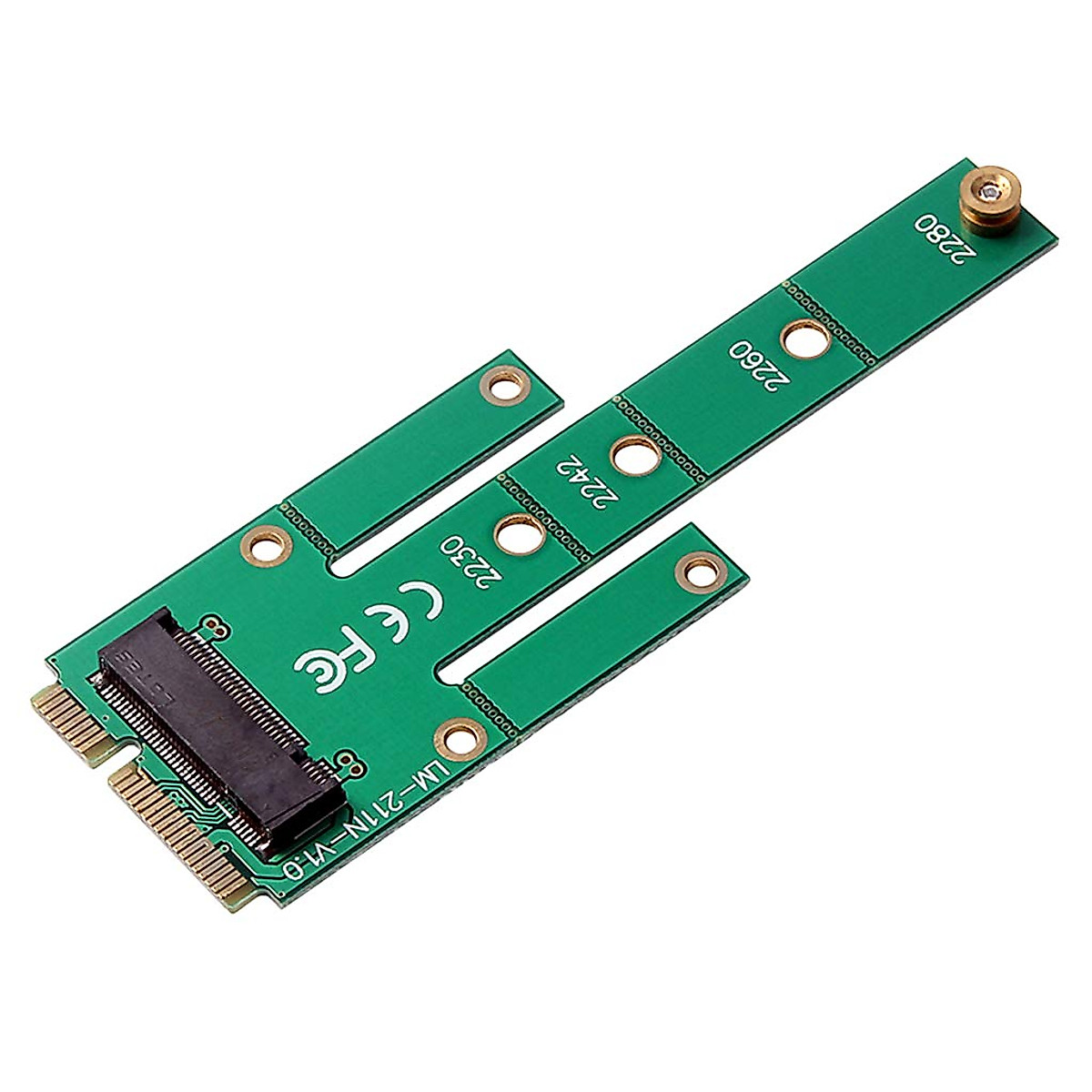 balikha Mini Pcie MSATA SSD to M.2 NGFF B&M Key SSD Adapter Card for Motherboard/PC