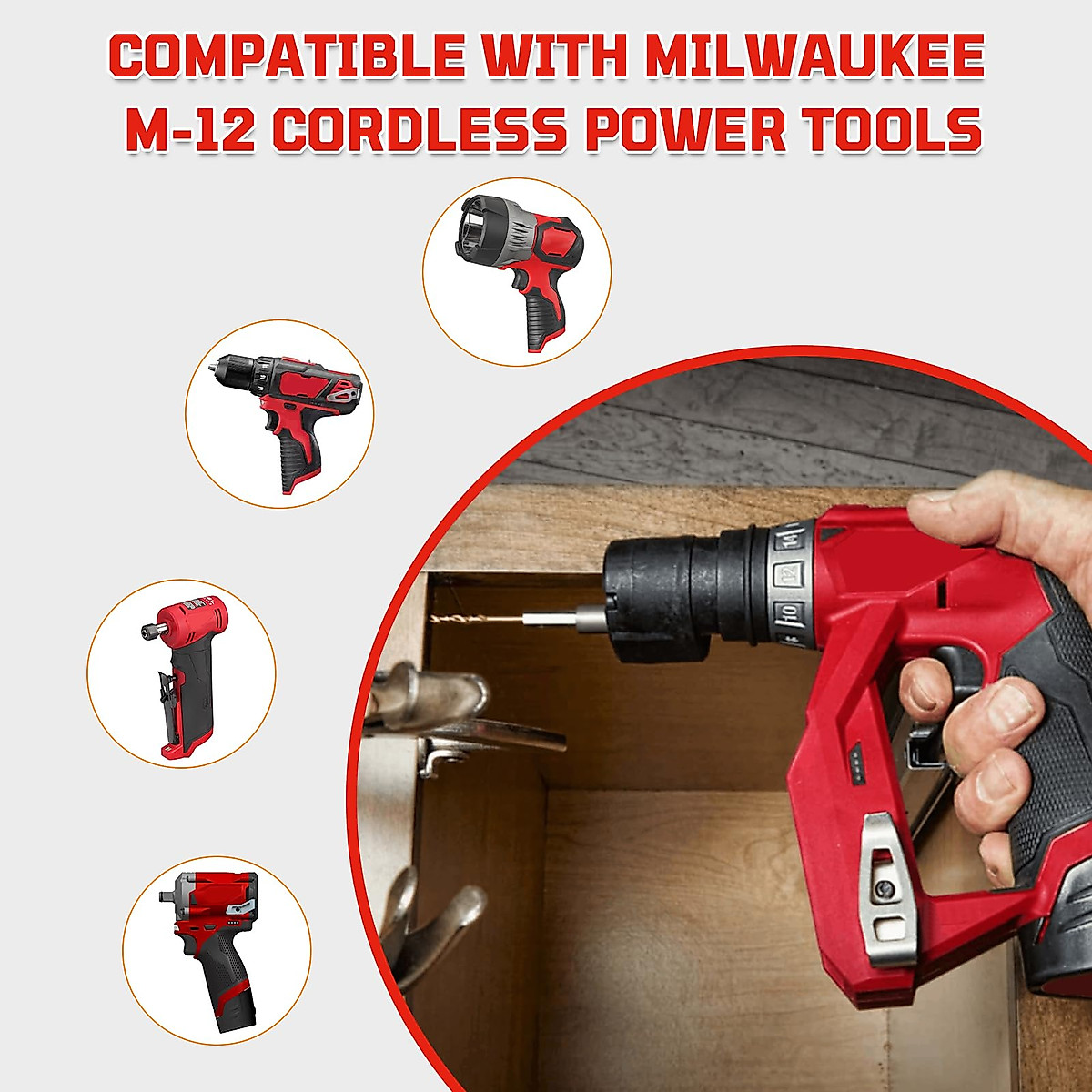 THISSENERGYSYSTEM 2 Pack Battery Replacement for Milwaukee M-12 3.5Ah Battery and Charger Combo Kit, Compatible with 48-11-2420 48-11-2425 48-11-2402 48-11-2440 48-11-2460 Cordless Power Tool