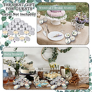 MTLEE 50 Pcs Scented Candles Gift Travel Tin Candle Aromatherapy Candle Favors for Christmas Winter Baby Shower Favors Wedding Gifts, Compound Scent Essential Oil(Wedding)