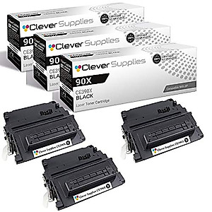CS Compatible Toner Cartridge Replacement for HP 90X CE390X Black Laserjet 600 M602DN M602N M602X M603DN M603N M603HX Laserjet M4555 M4555 MFP M4555F M4555H M4555F M4555H 3 Pack