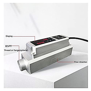Ultrasonic Flow Meter MF2000 Series Flow Meter Flowmeters MF2025/MF2032/MF2050 Large Flow 2~400m³/H Digital Gas Mass Flowmeter Air Nitrogen Oxygen Argon Carbon Dioxide Sensor Transducer Accessories(Co