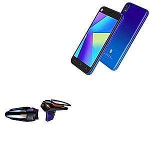 BoxWave Gaming Gear for BLU Studio X10 (2022) (Gaming Gear by BoxWave) - Touchscreen QuickTrigger Auto, Trigger Buttons Autofire Gaming Mobile FPS for BLU Studio X10 (2022) - Jet Black