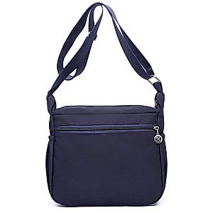 Collsants Small Nylon Crossbody Bag for Women Everyday Purse Travel Shoulder Bag Multi Pocket