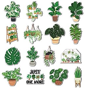 Huray Rayho Plant Fridge Magnets Cute Monstera Leaf House Refrigerator Magnets Decal Just One More Plant Signs Housewarming Gift for Plant Lover Home Kitchen Decor Office Locker Whiteboard Stickers
