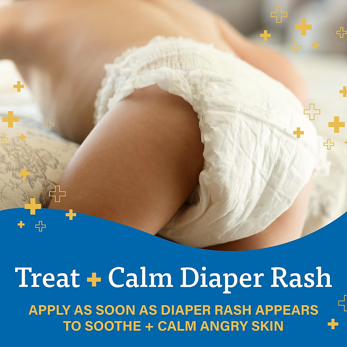 A+D Zinc Oxide Diaper Rash Cream - Soothes & Treats Diaper Rash - Zinc Oxide 10% Dimethicone 1% - Easy Spreading Cream for Baby - Healing Skin Ointment for Red, Irritated Skin - 4oz, 2 Pack