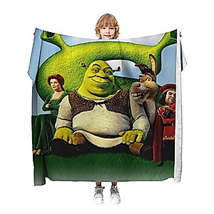 Cartoon Blanket 50"x60" Flannel Thick Soft Throw Blanket Winter Warm Blanket Printed Cartoon Pattern Custom Cute Lightweight Sleep Comfort for Couch Grils Boys Adults