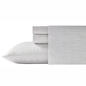 Tommy Bahama - King Sheets, Cotton Percale Bedding Set, Crisp & Cool, Stylish Home Decor (Paloma Beach Grey, King)