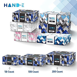 Hand-E Touch Black Nitrile Disposable Gloves Small, 100 Count - BBQ, Tattoo, Hair Dye, Cooking, Mechanic Gloves - Powder and Latex Free Gloves