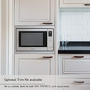 Panasonic HomeChef 4-in-1 Microwave Oven with Air Fryer, Convection Bake, FlashXpress Broiler, Inverter Microwave Technology, 1000W, 1.2 cu ft with Easy Clean Interior - NN-CD87KS (Stainless Steel)