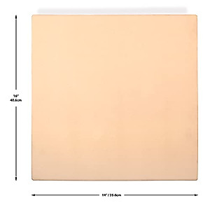 BULIKOR Pizza Stone Cordierite - 14" x 16" Rectangular Stone - For Baking Pizza, Bread, Cakes - Used in Oven, Charcoal or Electric Grills - Complete with a Stainless Steel Pizza Cutter and Server