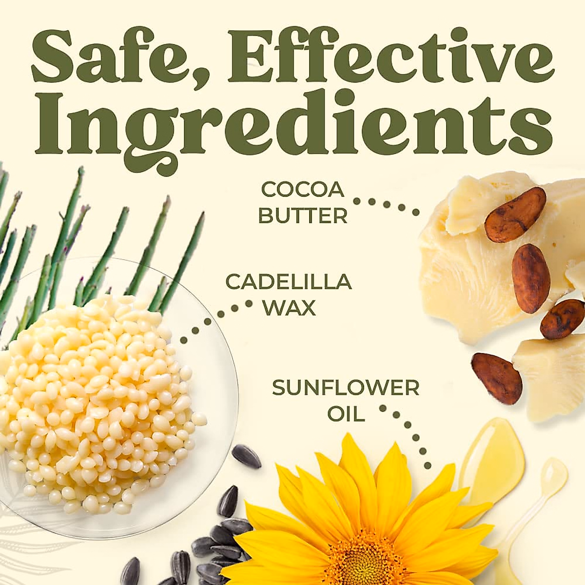 Earth's Daughter Vegan Lip Balm 4-pack, Beeswax Free Lip Balm, Natural, Organic Flavors - Assorted Flavors, Plant Based Vegan Chapstick, Moisturizer