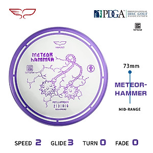 Yikun Disc Golf Putter Disk Beginner Disc Golf Putter 170-175g PDGA Approved Disc Golf Equipment Disc Golf Starter for Outdoor Games