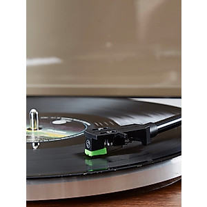 Arkrocket Huygens High Fidelity Bluetooth Record Player with Built-in Speakers Belt Drive Vinyl Turntable with Moving Magnet Cartridge, Bluetooth Input Output and Aux-in (Huygens Walnut)