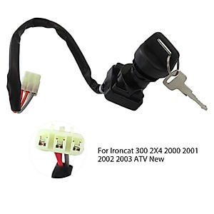 3430-040 3509-004 3313-439 Ignition Key Switch for Arctic Cat 400 Automatic -- 2000, 2003-2007, 2013-2015