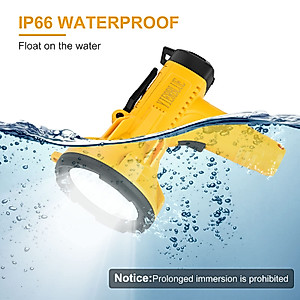 YIERBLUE Rechargeable Spotlight Flashlight 900000 High Lumen, IP66 Waterproof Spot Lights Outdoor Handheld, 20 Hours Long Lasting LED Large Flashlight with Foldable Stand and Detachable Red Filter