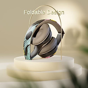 Disney Nightmare Before Christmas Sally Dress Bluetooth Headphones - Wireless Foldable Over-Ear Headset, Built-in Mic, Enchanting Sally & Friends Design, for Adults & Kids