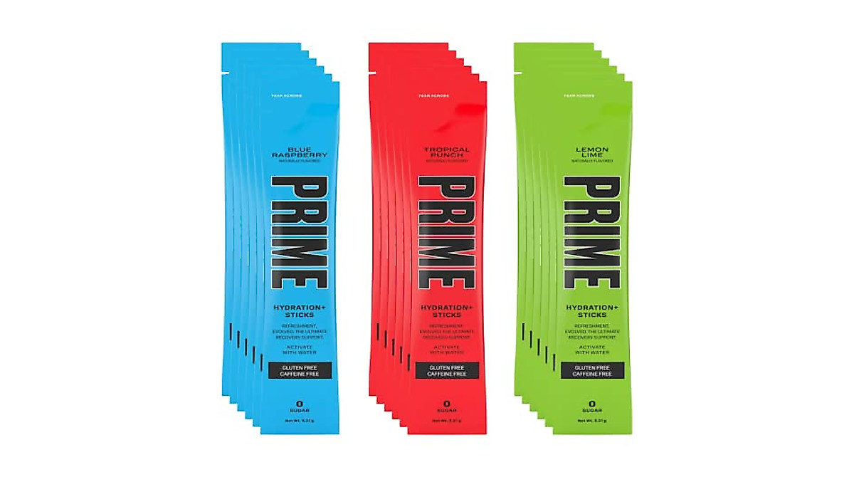 Prime Hydration Drink Mix Variety Pack - Zero Sugar & BCAAs